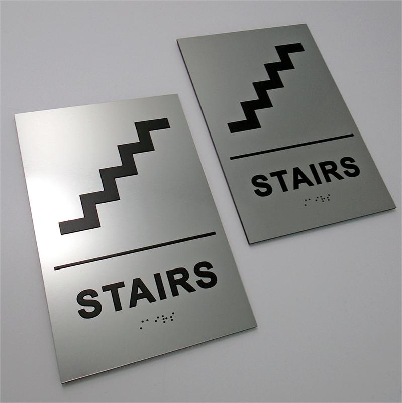 Premium ADA Stairs Signs | Braille Stairs Sign — Medical Office Signs