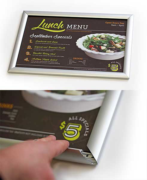 Interchangeable Snap Open Frames — Medical Office Signs
